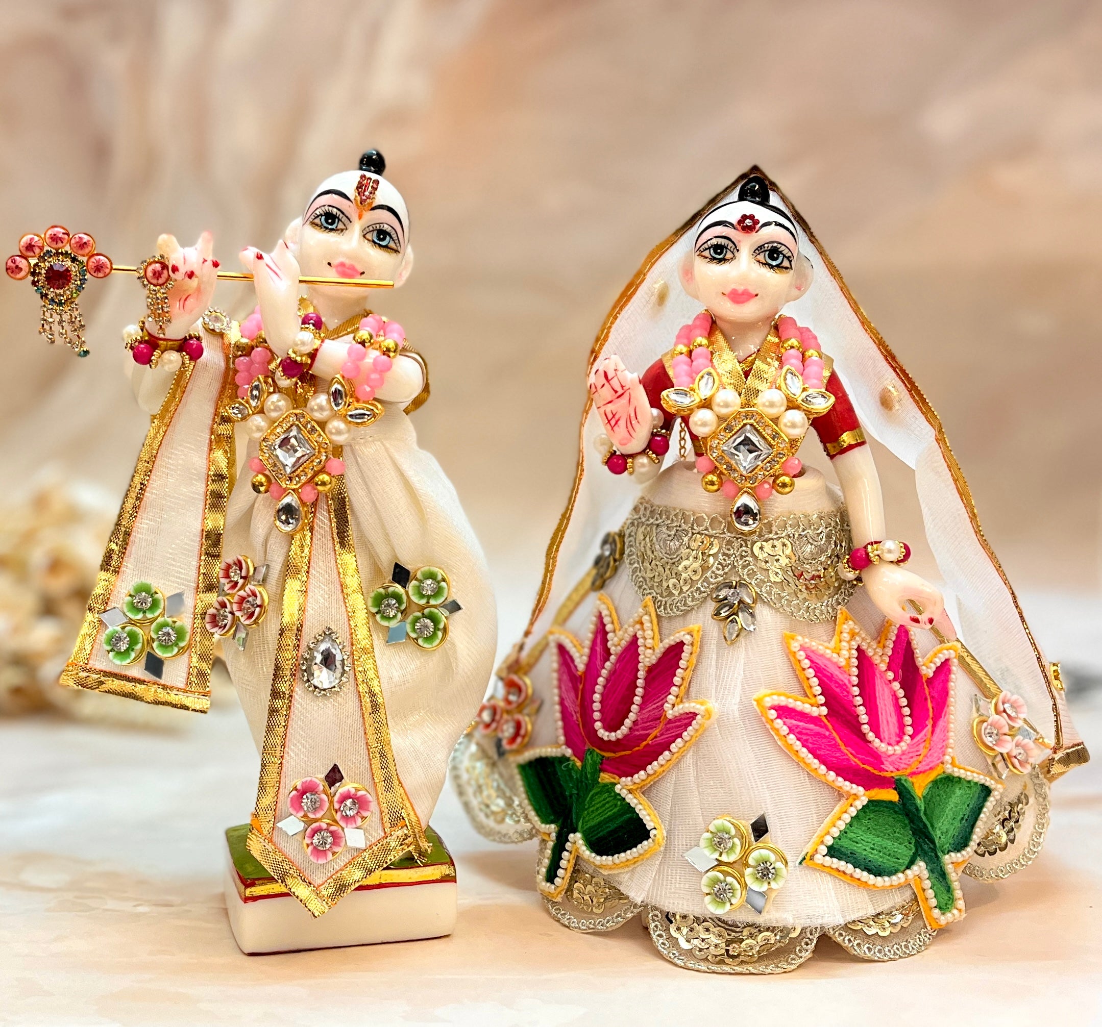 RK Set / Yugal Sarkar / Laxmi ji & Ganesh ji Dresses – Devastram